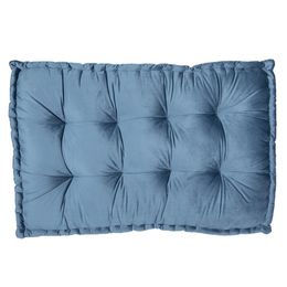 Clayre & Eef Clayre & Eef Palettenkissen mit Schaumstoff 80x120x12 cm, blau skandinavische Deko Online Shop