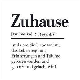 Pro Art Keilrahmenbild ZUHAUSE