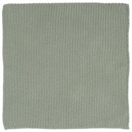 IB Laursen Sp&uuml;llappen Mynte gestrickt 25 x 25 cm, staubig gr&uuml;n skandinavische Deko Online Shop