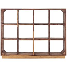 IB Laursen Holz Regal mit 12 F&auml;chern UNIKA 25 x 85.5 x 85.5 cm skandinavische Deko Online Shop