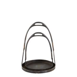 Chic Antique Grimaud Kerzenst&auml;nder mit Halter 2er Set H25/D17 cm schwarz skandinavische Deko Online Shop