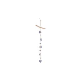 Chic Antique Dekoh&auml;nger mit Steinen in Herzform H58/L4/B4 cm, natur skandinavische Deko Online Shop