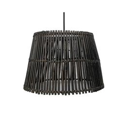 HSM Collection Pendelleuchte Rattan Black Wash &oslash;33/25x21 schwarz skandinavische Deko Online Shop