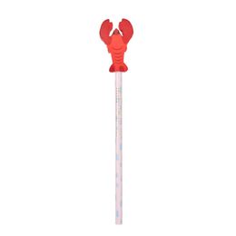 Rice Bleistift Hummer-Radiergummi 21.9 x 3.5 x 1.4cm, rosa skandinavische Deko Online Shop
