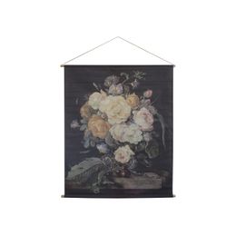 Chic Antique Leinwandbild mit Blumendruck H145/L124 cm skandinavische Deko Online Shop