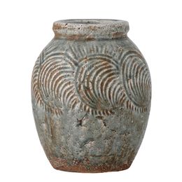 Bloomingville Damian Deko-Vase, Terrakotta &Oslash; 18xH22 cm skandinavische Deko Online Shop