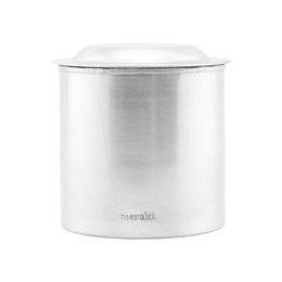 Meraki Dose mit Deckel Silber-Finish H&ouml;he 9,5 cm, &empty; 7,5 cm skandinavische Deko Online Shop