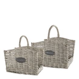 Chic Antique Franz&ouml;sischer K&ouml;rbe mit Henkel im 2er-Set 30 x 43 x 46 cm skandinavische Deko Online Shop