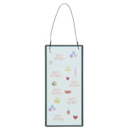 IB Laursen Metallschild Happy Birthday L7 x B15 cm, blau skandinavische Deko Online Shop