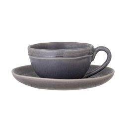 Bloomingville Cappuccinotasse mit Untertasse Raben 10xH6/S: &Oslash; 15 cm skandinavische Deko Online Shop