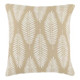 Chic Antique Aix Kissenbezug mit Tropischen Blattmotiv L50/B50 cm, Beige skandinavische Deko Online Shop