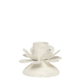 Chic Antique Kerzenst&auml;nder Eisen in Blumenform H&ouml;he 4,5 cm, &empty;6 cm skandinavische Deko Online Shop
