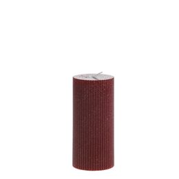 Chic Antique Stumpenkerze mit Rillen und Glitzer H15/&Oslash;7 cm cherry skandinavische Deko Online Shop