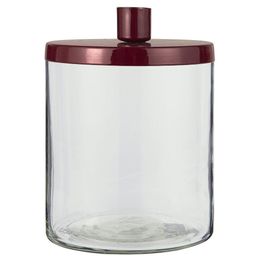 IB Laursen Kerzenhalter f&uuml;r Stabkerze mit Metalldeckel H16,5 x &Oslash;11 cm, rot skandinavische Deko Online Shop