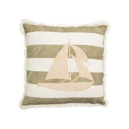 byRoom Kissenbezug stonewashed 45 x 45cm 45 x 45cm, gr&uuml;n/boot skandinavische Deko Online Shop