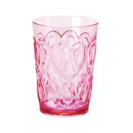 Rice Acryl Trinkglas Swirl pink - Large - 496 ml skandinavische Deko Online Shop