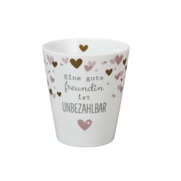 Krasilnikoff Happy Mug Becher Eine gute Freundin ist unbezahltbar &Oslash; 8.8, H&ouml;he 10 cm skandinavische Deko Online Shop