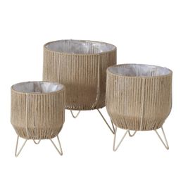Boltze Pflanzkorb Elvy 3er 15-21 cm, &Oslash; 12-18 cm skandinavische Deko Online Shop