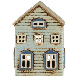 IB Laursen Teelichthaus Thorshavn hellblau 9 x 11 x 15,8 cm skandinavische Deko Online Shop