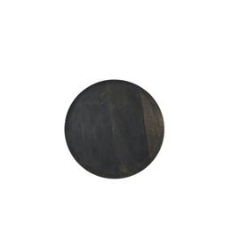 Chic Antique Laon Platzteller aus Mangoholz dunkel H2/D25 cm, kohle skandinavische Deko Online Shop