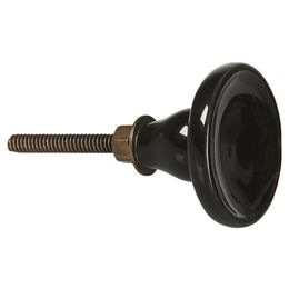 IB Laursen Griff Keramik L 6 cm, &Oslash; 4 cm, schwarz skandinavische Deko Online Shop