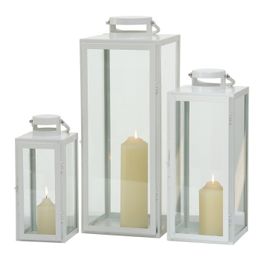 Boltze Laterne Arana 3er-Set Wei&szlig; skandinavische Deko Online Shop