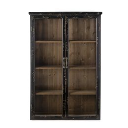 Bloomingville Kabinett Hazem aus Tannenholz 81 x 22 x 122 cm, schwarz skandinavische Deko Online Shop