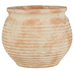 IB Laursen Terrakotta Topf mit Rillen Margot H&ouml;he 15, &Oslash; 17.5 cm skandinavische Deko Online Shop