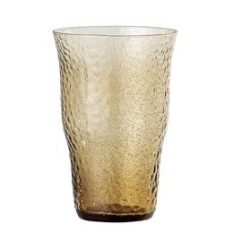 Bloomingville Trinkglas Karlette &Oslash; 8 cm, H&ouml;he 12 cm, braun skandinavische Deko Online Shop