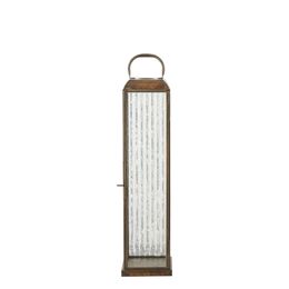 House Nordic Laterne Herslev 12x12x49 cm, Messinglook skandinavische Deko Online Shop
