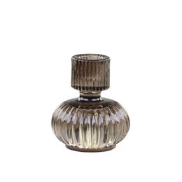 Chic Antique 2 in 1 Kerzenst&auml;nder Teelichtglas H8,5 x &Oslash;7 cm, mokka skandinavische Deko Online Shop