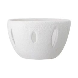 Bloomingville Terracotta Schale Tommy &Oslash; 31 cm, H&ouml;he 19,5 cm, wei&szlig; skandinavische Deko Online Shop