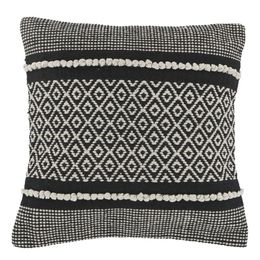 Chic Antique Aix Kissenbezug mit Muster Schwarz L50/B50 cm, schwarz skandinavische Deko Online Shop