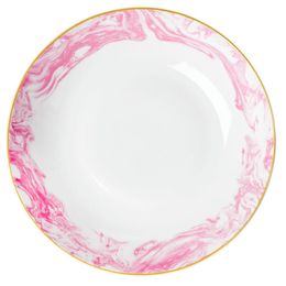 Rice Serviersch&uuml;ssel Marble &Oslash;27 x H6cm, pink skandinavische Deko Online Shop
