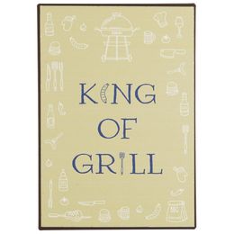 IB Laursen Metallschild King of Grill 14 x 20 cm, KING OF GRILL skandinavische Deko Online Shop