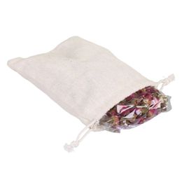 Chic Antique Fleur Leinentasche mit getrocknetem Rosen Potpourri H5/L15,5/B12 cm skandinavische Deko Online Shop