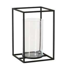 Boltze Windlicht Quantum Metall, Glas 25 x 25 x 38 cm skandinavische Deko Online Shop
