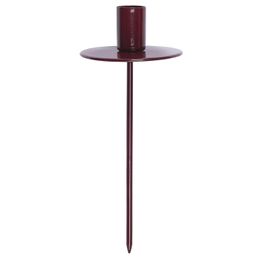 IB Laursen Spie&szlig; f&uuml;r d&uuml;nne Kerze Flaschenstecker H12 x &Oslash;5 cm, rot skandinavische Deko Online Shop