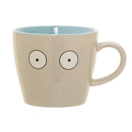 Bloomingville Tasse Christian aus Steingut &Oslash; 9,5 cm, H&ouml;he 8 cm, weiss skandinavische Deko Online Shop