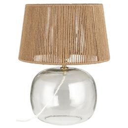 IB Laursen Tischlampe Ghana aus Glas und Jute 30.5 x 39 cm skandinavische Deko Online Shop