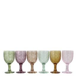 Chic Antique Saint-&Eacute;milion gro&szlig;es Weinglas mit Muster 6er H16/&Oslash; 7,5 cm , 250 ml skandinavische Deko Online Shop