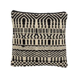 Bloomingville Kissen Bix aus Wolle 45 x 45 cm, schwarz skandinavische Deko Online Shop