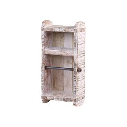 Chic Antique Toilettenpapierhalter in Ziegelform H30/L15/B10 cm antique wei&szlig; skandinavische Deko Online Shop