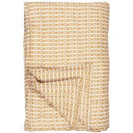 IB Laursen Quilt Celina Mustard Blumenmuster 170 x 130 cm skandinavische Deko Online Shop