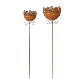 Boltze Gartenstab Fidelio, 2 tlg 119/122 cm skandinavische Deko Online Shop
