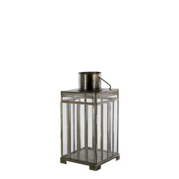 Chic Antique Laterne mit Muster, Antik Messing H25,5/L14,5/B14,5 cm skandinavische Deko Online Shop