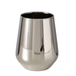Boltze Trinkglas Adora metallic 11 cm, &Oslash; 8,9 cm, Silber skandinavische Deko Online Shop