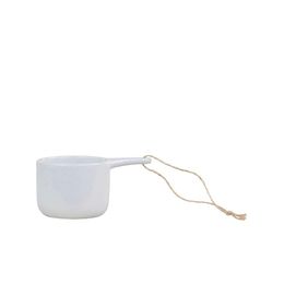 Chic Antique Messbecher aus Porzellan zum Aufh&auml;ngen H5/L10,5/B6,5 cm, franz. grau skandinavische Deko Online Shop
