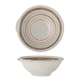 Bloomingville Heikki Schale 1500 ml, Steingut &Oslash; 26,5 x H9,5 cm, rot skandinavische Deko Online Shop