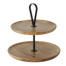 Boltze Etagere Kabir aus Holz H 35 x &Oslash; 35 cm skandinavische Deko Online Shop